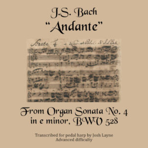 Andante from Bach’s Organ Sonata No. 4 in E minor, BWV 528 (PDF) – Josh ...